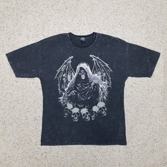 Hot Topic | Shirts | Hot Topic Social Collision Grim Reaper Skulls ...